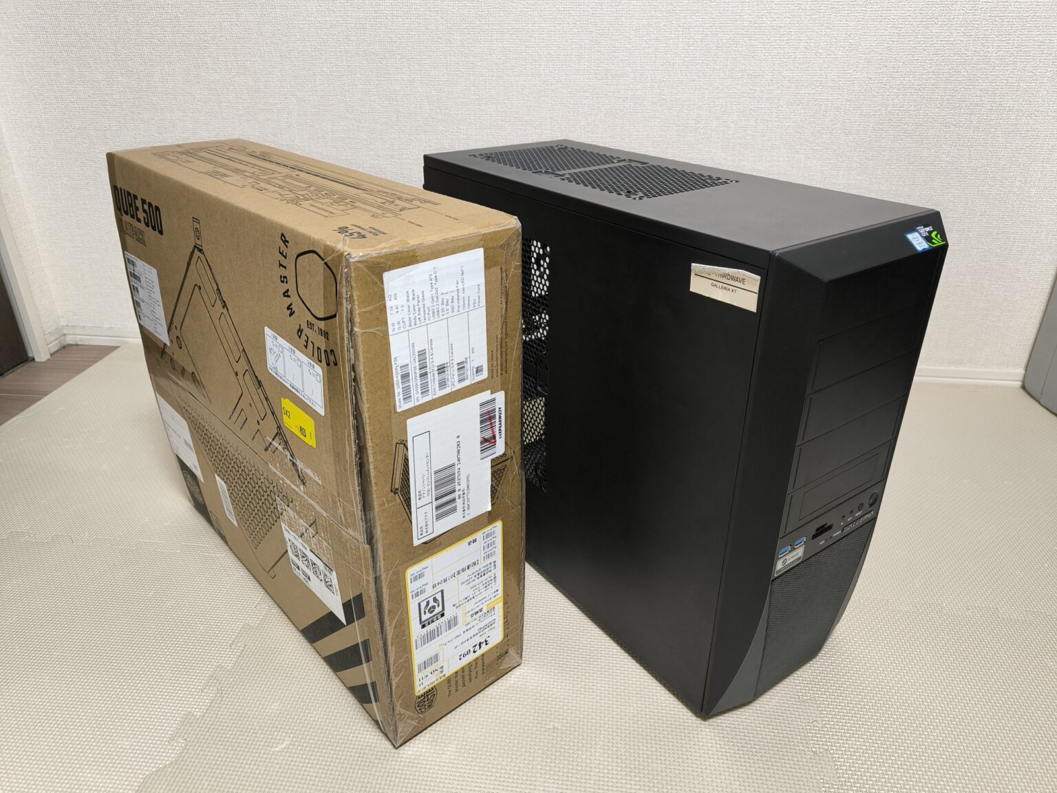 【レビュー】Cooler Master Qube 500を使って検証用PCを組み立てます